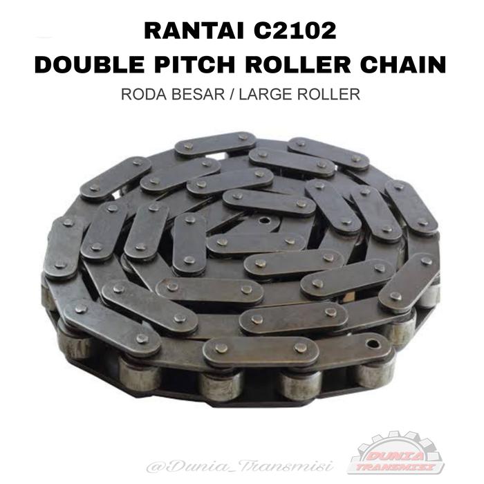 Jual Rantai C2102 Large Roller Double Pitch Chain 2102 Conveyor Roda ...