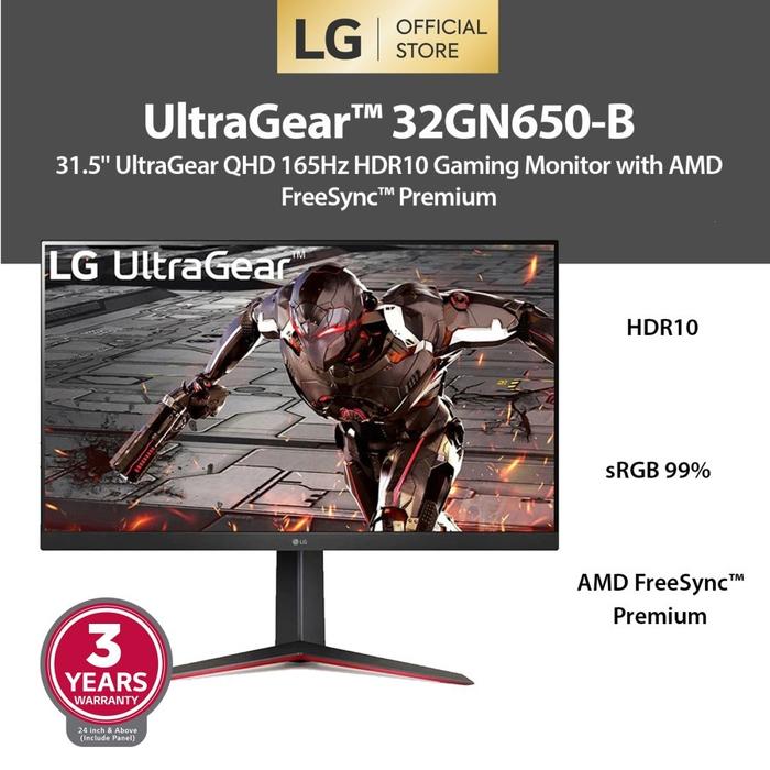 Jual LG 32GN650 B 32" UltraGear - QHD IPS 165hz 1ms FreeSync HDR10 Monitor - Jakarta Pusat - SSK ...