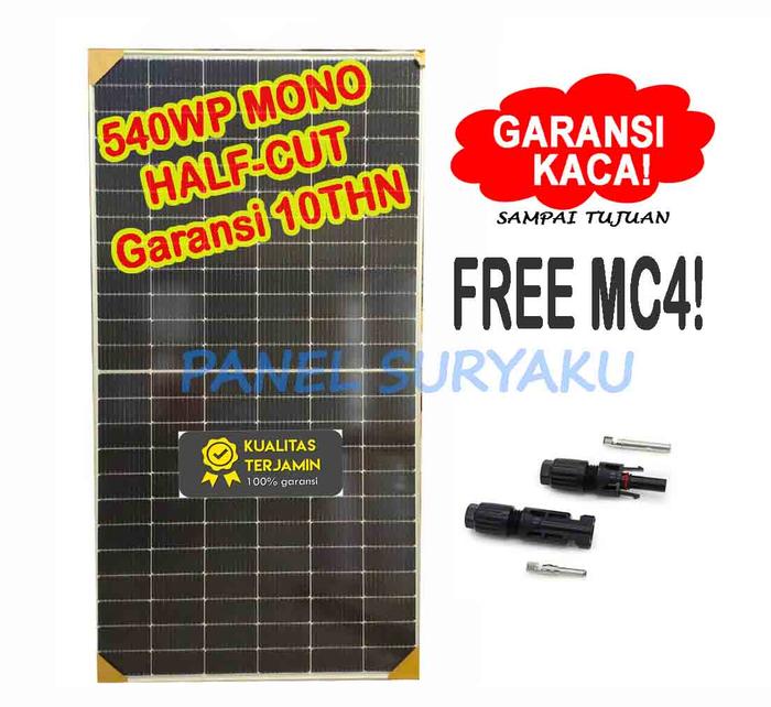 Jual Solar Panel 540wp Mono/Panel Surya 540wp Mono HALF-CUT 72H FREEMC4 ...
