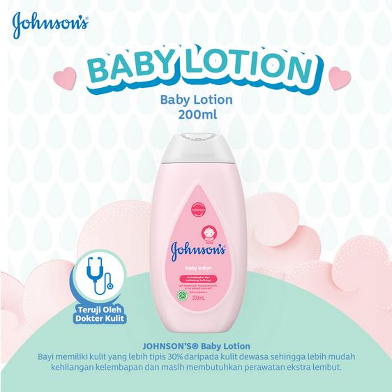 Jual JOHNSON'S BABY LOTION 200 ML LOSION BAYI JOHNSONS BABY CREAM ...