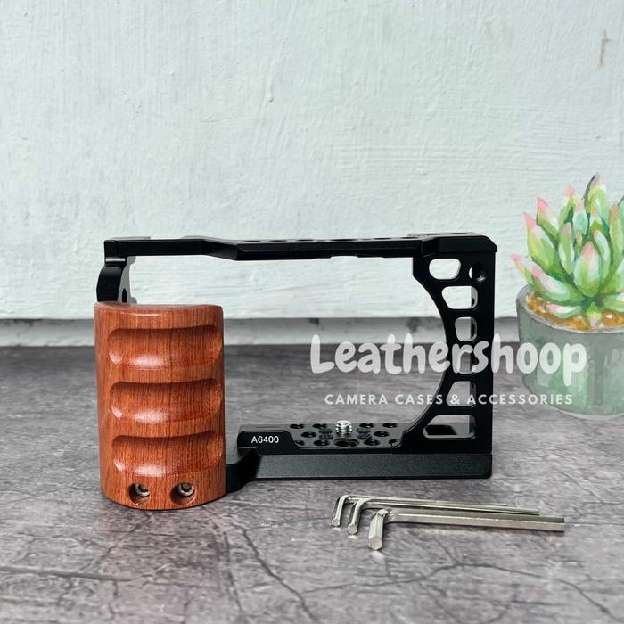 Jual Cage Rig Sony A6000 A6100 6300 6400 6500 Bracket Wood & Metal ...