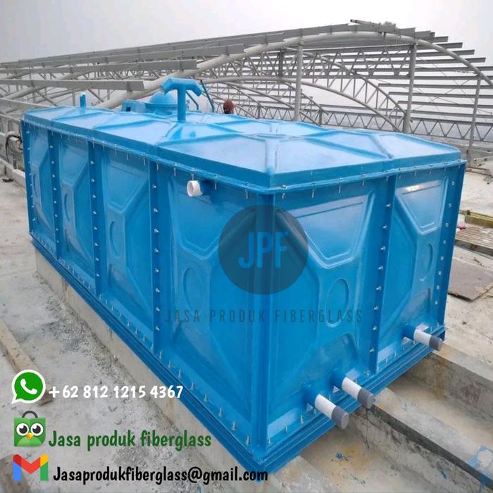 Jual roof tank 8000lt/tanki air panel/Toren air rooftank FRP 8m3 ...
