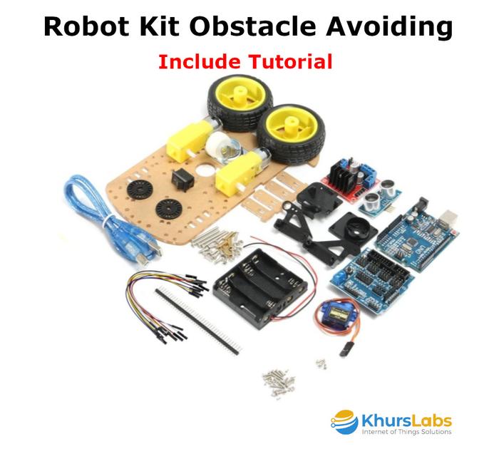 Jual Robot Kit Obstacle Avoidance - Halang Rintang Arduino Smart Car ...