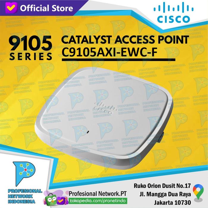 Promo Cisco C9105AXI-EWC-F Catalyst 9105AX Series Access Points Cicil 0 ...