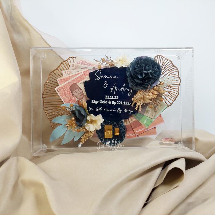 Jual Mahar Frame Uang & Logam Mulia | Bingkai Mahar Pernikahan - Quelene - Kab. Bogor - Briller ...