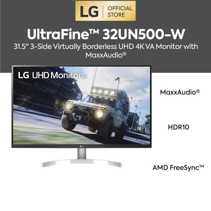 Jual Monitor LG UltraFine 32UN500-W 31.5" UHD 4K VA Monitor AMD ...