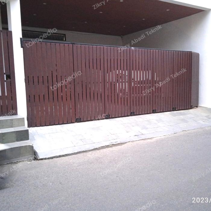 Jual Pagar Sliding Menikung Pagar Sliding Belok Minimalis Sleding ...