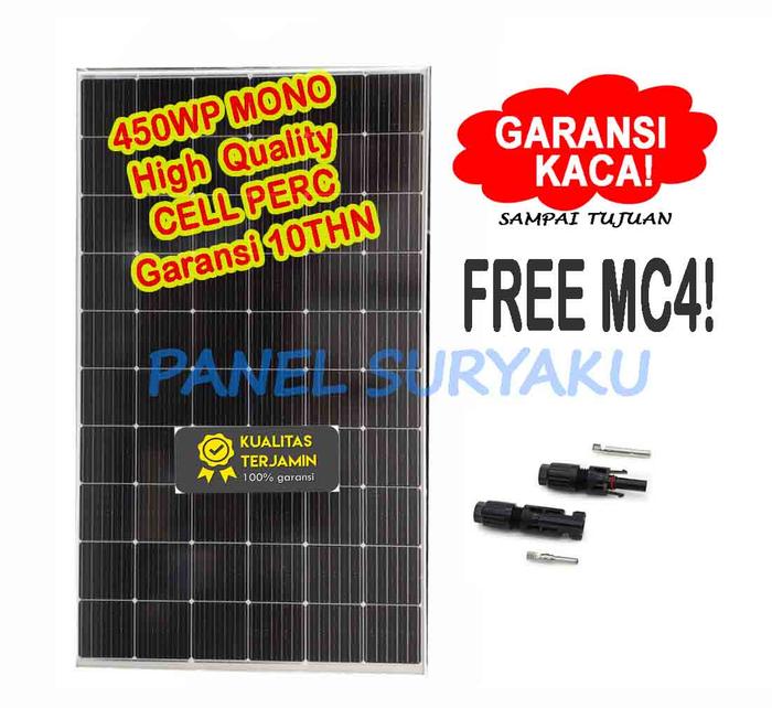 Jual Solar Panel 450wp Mono Panel Surya 450wp Monocrystalline FREE MC4 ...