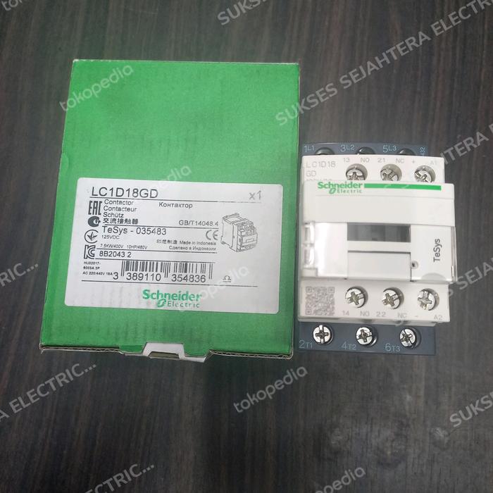 Jual CONTACTOR LC1D18GD 125VDC 32A SCHNEIDER - Jakarta Pusat - SUKSES ...