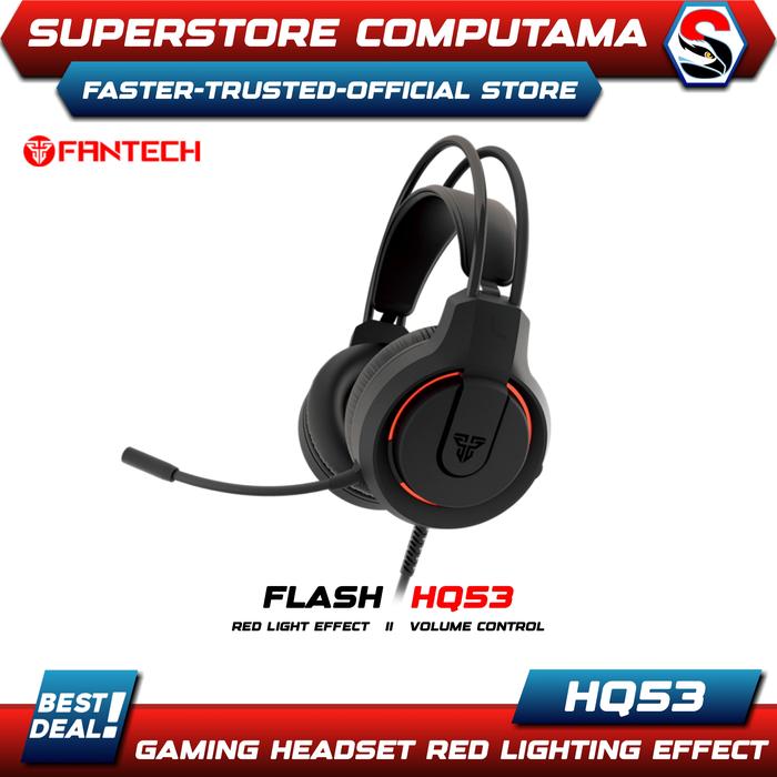 Promo Fantech FLASH HQ53 Gaming Headset With Red Lighting Effect ...