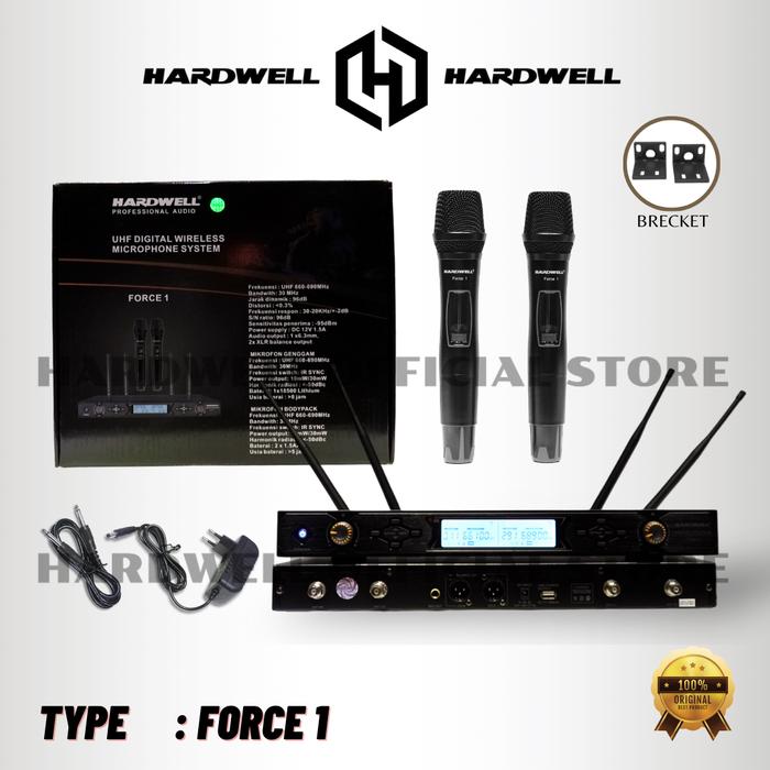Jual Mic Wireless Hardwell FORCE 1 / FORCE1 Original Microphone Genggam ...