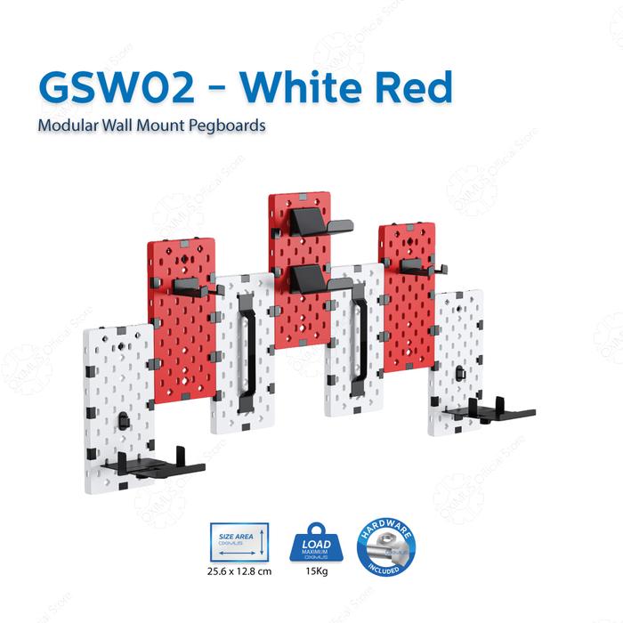 Jual Rak Papan Dinding Gantung Modular Pegboard Wallmount DIY OXIMUS ...