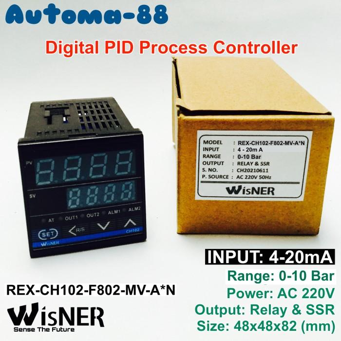 Jual Digital Pressure Controller Indicator 0-10Bar Input 4-20mA 10 bar - 0 - 10 Bar - Kab ...