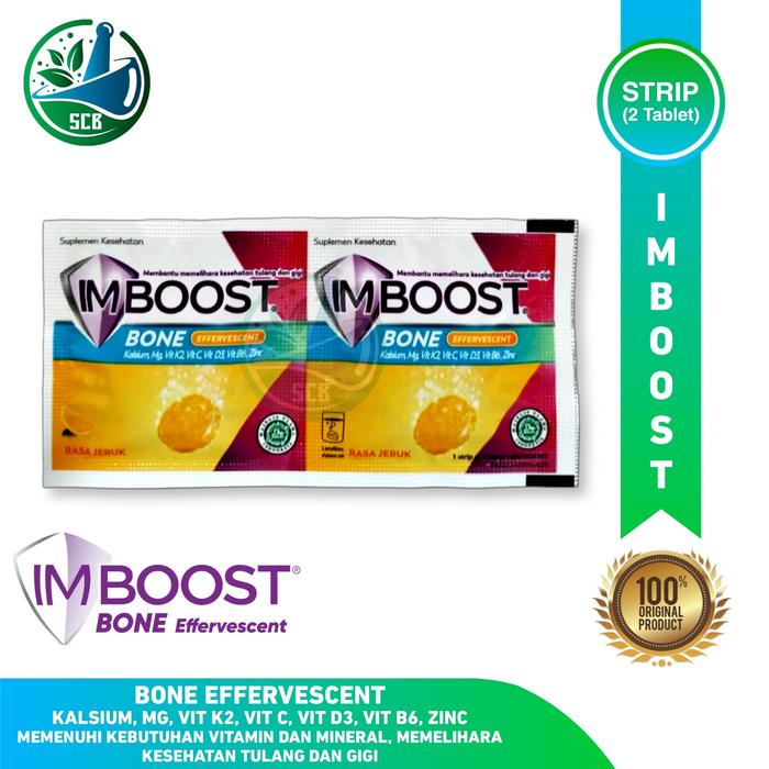 Jual Imboost Bone Effervescent STRIP 2 Tablet - Vitamin K2 , Magnesium ...