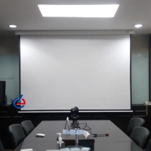 Jual Screen Projector Motorized 96" - Layar Proyektor remot 96" New ...
