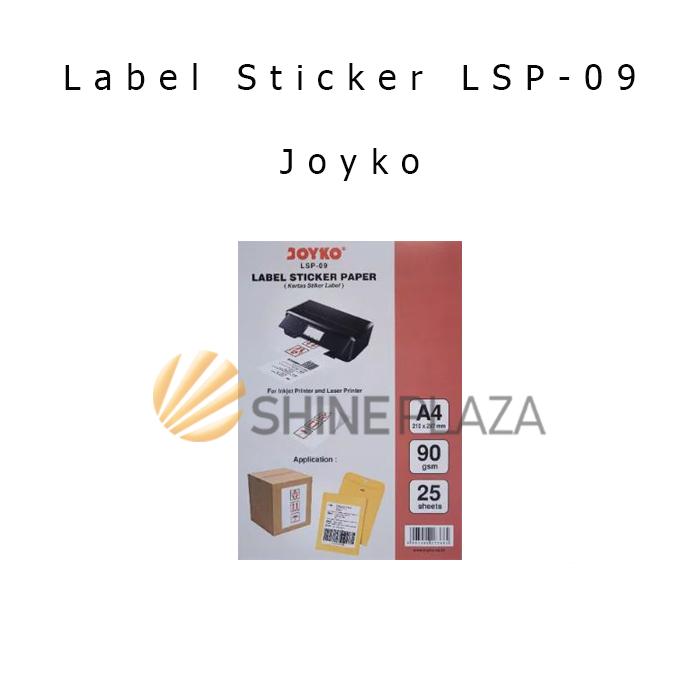 Jual Label Sticker Paper Joyko LSP-09 - Kertas Sticker HVS A4 Joyko ...
