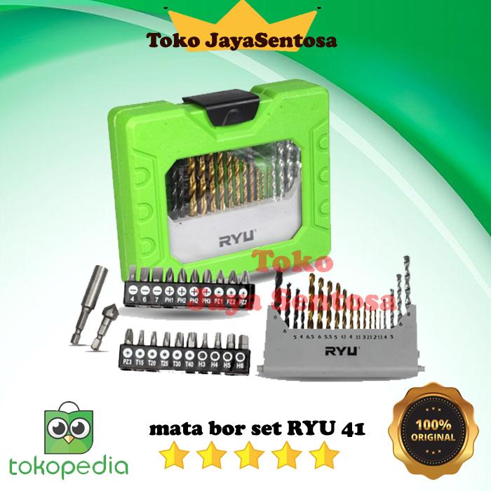 Jual mata bor set RYU 41 besi kayu beton set komplit - Kota Bandung ...