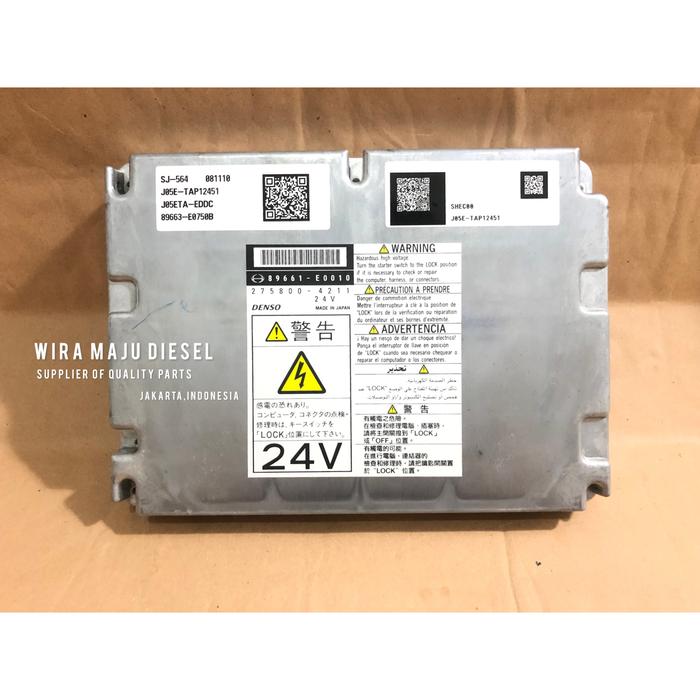 Jual 89661-E0010 ECU Ecm Controller Engine Kobelco SK200-8 SK200 8 J05E ...