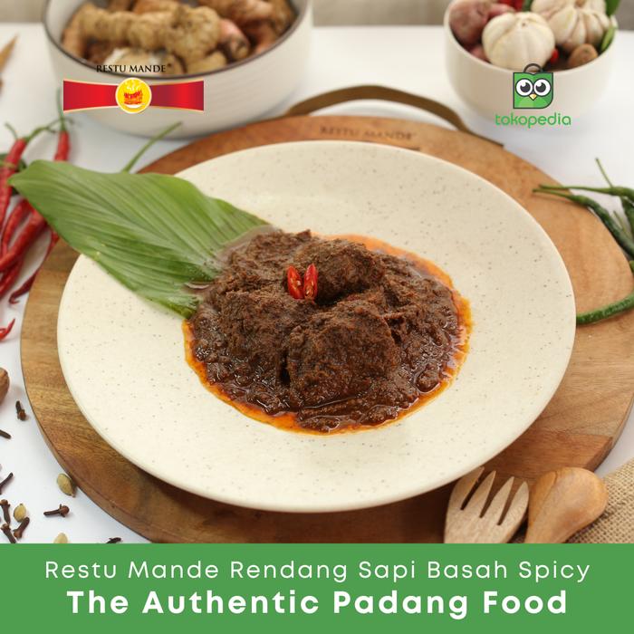 Jual [Terbaru] Rendang Sapi (Basah) Restu Mande Rendang Spicy / Pedas ...