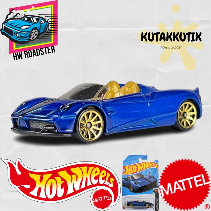 Jual Hot Wheels Mobil 17 Pagani Huayra Roadster Biru Lot F 2023 HW ...