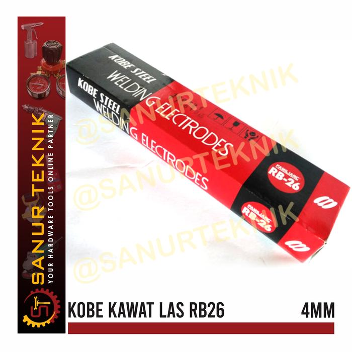 Jual KOBE Kawat Las RB26 RB-26 4mm 4 mm - Kota Surabaya - Sanur Teknik | Tokopedia