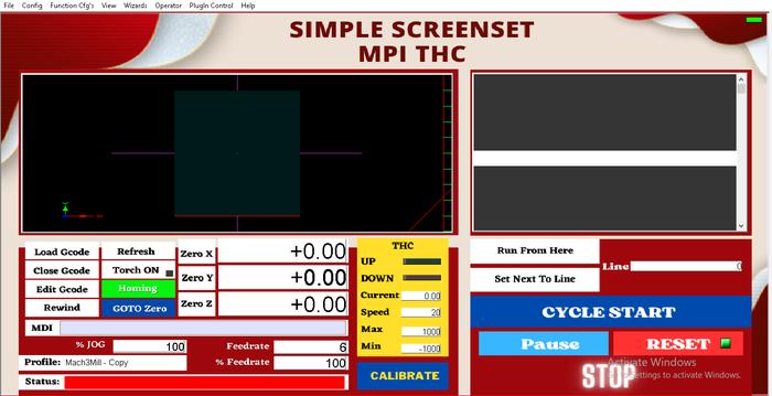 Jual Screenset Mach3 Plasma untuk THC MPI - Tanpa Sistem MPI - Kota ...