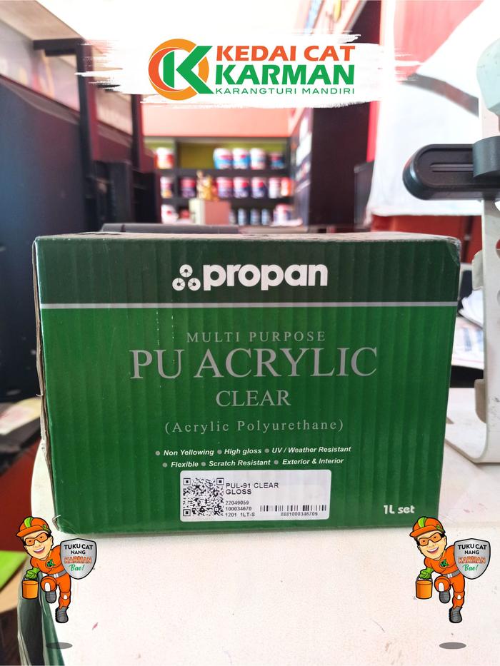 Jual PROPAN PU 91 ACRYLIC EXTERIOR 2K ( 1 LITER ) - CLEAR GLOSS - Kab ...