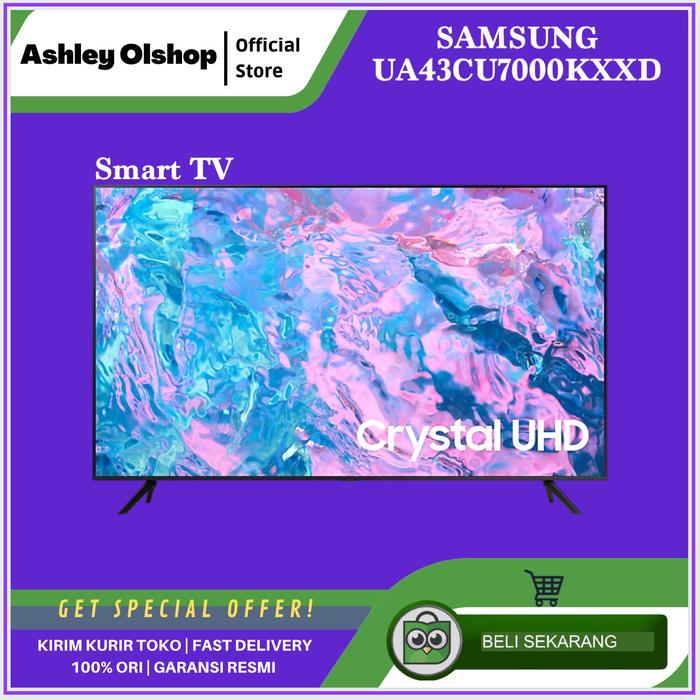Promo LED TV Samsung 43 Inch 43CU7000 Crystal UHD Smart Pengganti ...
