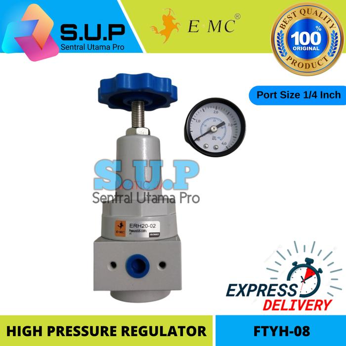 Jual AIR UNIT HIGH PRESSURE REGULATOR FTYH-08 / ERH20-02 EMC PNEUMATIC ...
