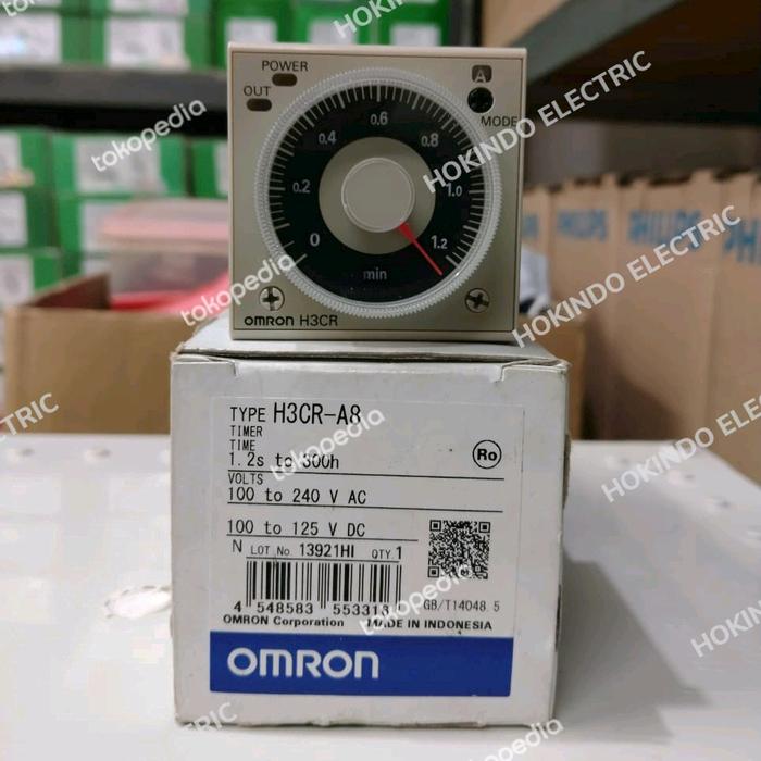 Jual TIMER OMRON H3CR-A8 220V 8PIN OMRON H3CR A8 ORIGINAL MADE IN ...