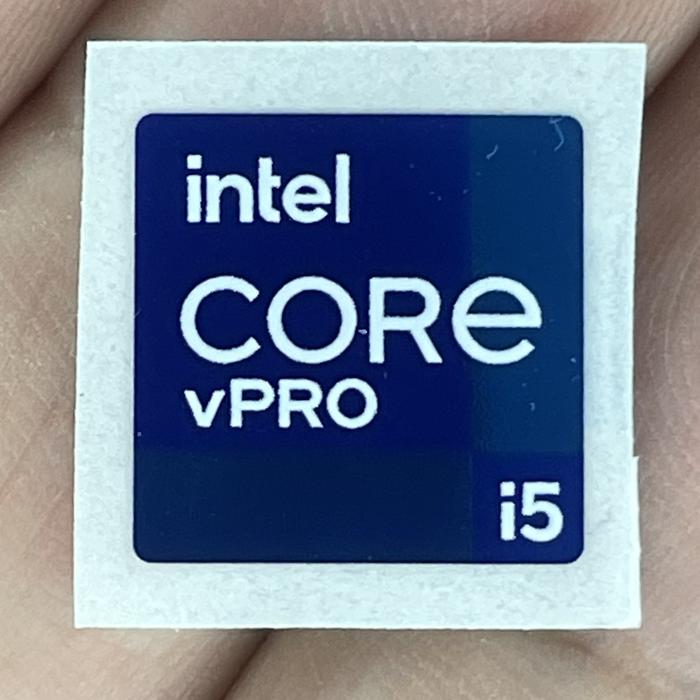 Jual Sticker stiker logo intel Core i5 vPro 11dan12th gen ori ukuran ...