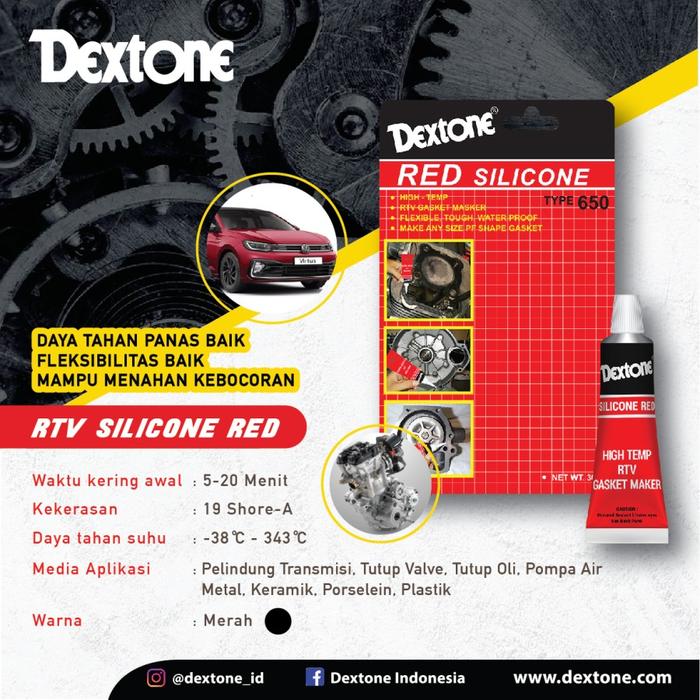 Jual LEM EPOXY DEXTONE RED SILICONE HIGH TEMP 70GRM MERAH - Jakarta ...