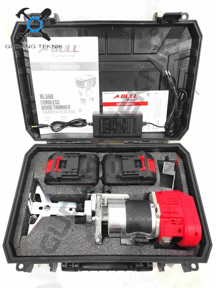 Jual Mesin Trimmer CORDLESS BULL BL390 Profil Kayu Router Trimer ...