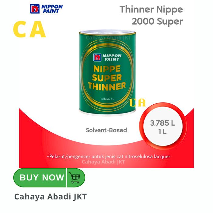Jual Thinner Nippe 2000 SUPER -1L- Pelarut Thinner Acrylic NIPPON PAINT - Jakarta Pusat - CAHAYA ...