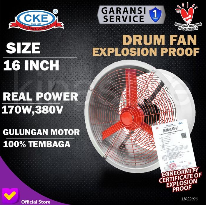 Jual Blower Explosion Proof Axial Fan 16 Inch 380v Bergaransi - Kota ...