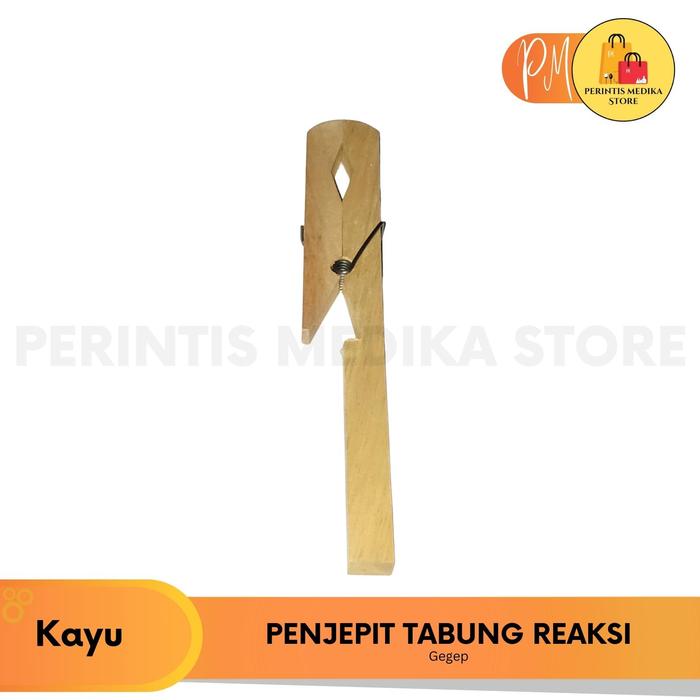 Jual Jepit Tabung Reaksi Kayu l Gegep l Penjepit Tabung Reaksi - Kota ...