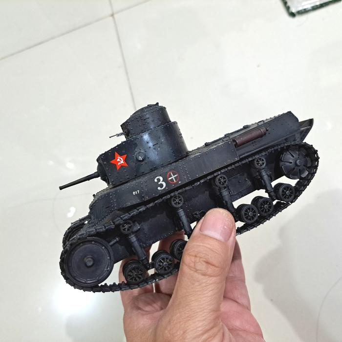 Jual 1:35 T-24 WWII Russian medium Tank Rare multi turret Finish model ...