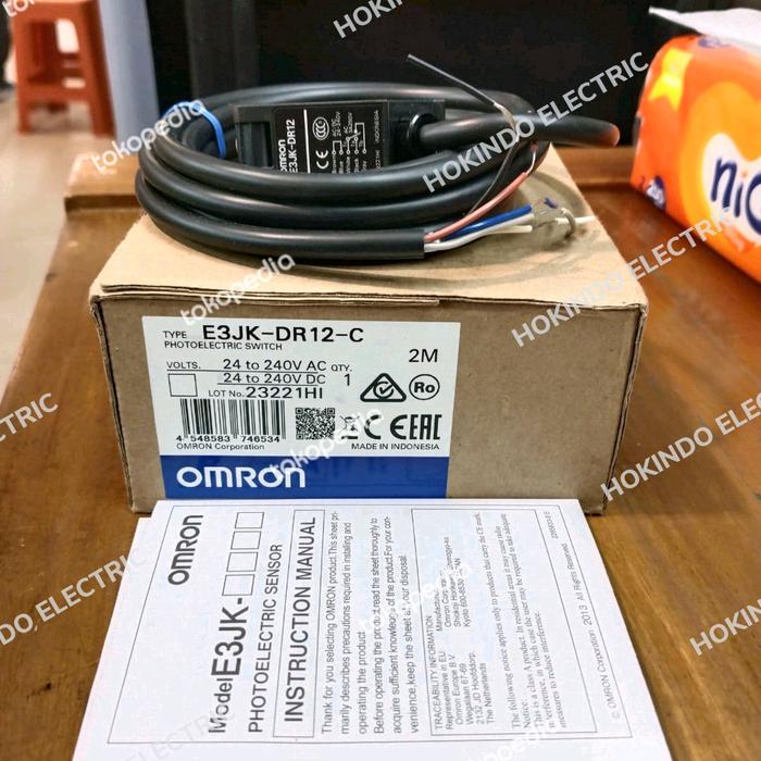 Jual PHOTOELECTRIC OMRON / PHOTO SENSOR E3JK-DR12-C 24-240V AC/DC 2METER - Jakarta Pusat ...