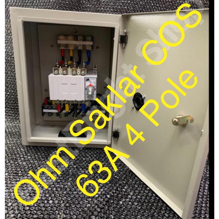 Jual Ohm Saklar COS 63 Ampere 4 Phase 63A 4 Pole + Box Panel - Jakarta ...