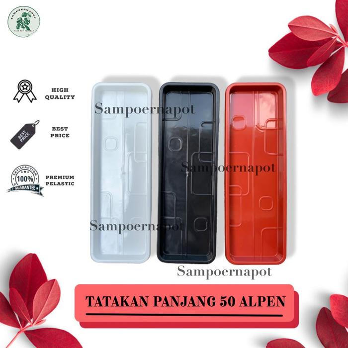 Promo tatakan alas pot panjang 50 alpen - TRAY PANJANG ALPEN 50 MERAH ...