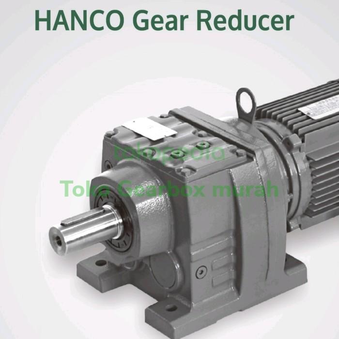Jual GEARBOX HELICAL Merk HANCO SIZE 77 5,5 HP Ratio 29 + Motor - Kota ...