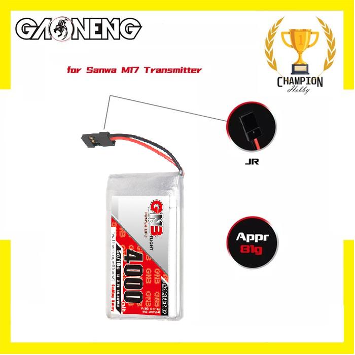 Jual GAONENG transmitter battery 4000 mah lipo 1S 5C-10C 3.7V baterai ...