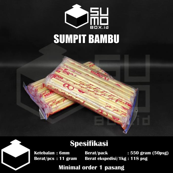 Jual Sumpit bambu sekali pakai [ECERAN]/ Sumpit kayu mie bakmi good ...