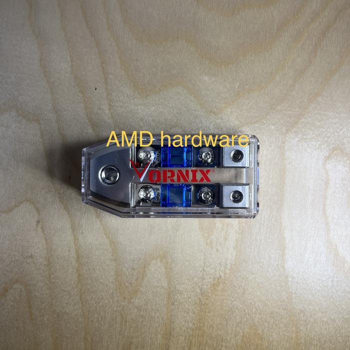Jual DOUBLE FUSE HOLDER SEKRING AUDIO MOBIL 2 LUBANG 60A ANL VORNIX 60 ...