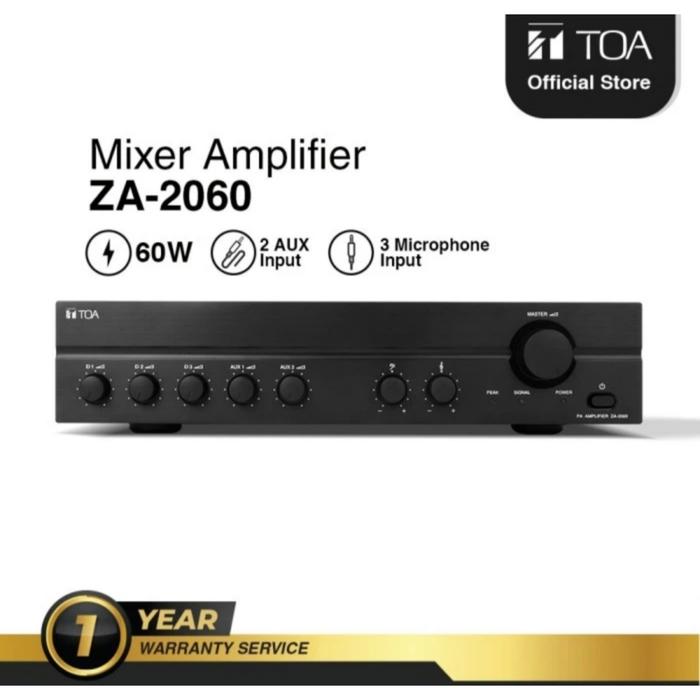 Jual DISTRIBUTOR AMPLIFIER TOA ZA 2060 GARANSI RESMI 60 WATT - Jakarta ...