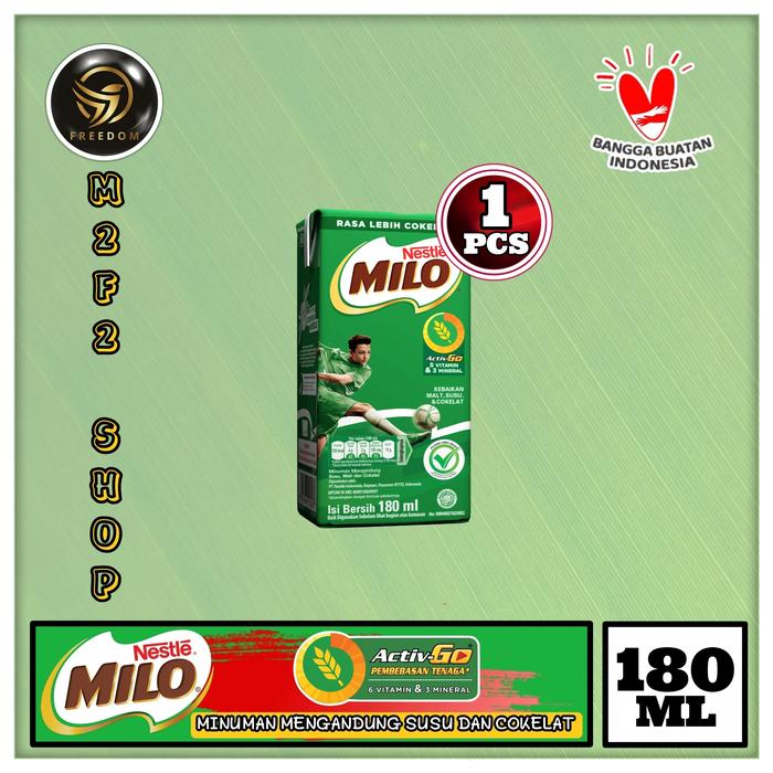Jual Susu Milo Kotak Cokelat ACTIVE GO UHT - 180 ml (Harga Satuan) - Jakarta Pusat - M2F2 Shop ...