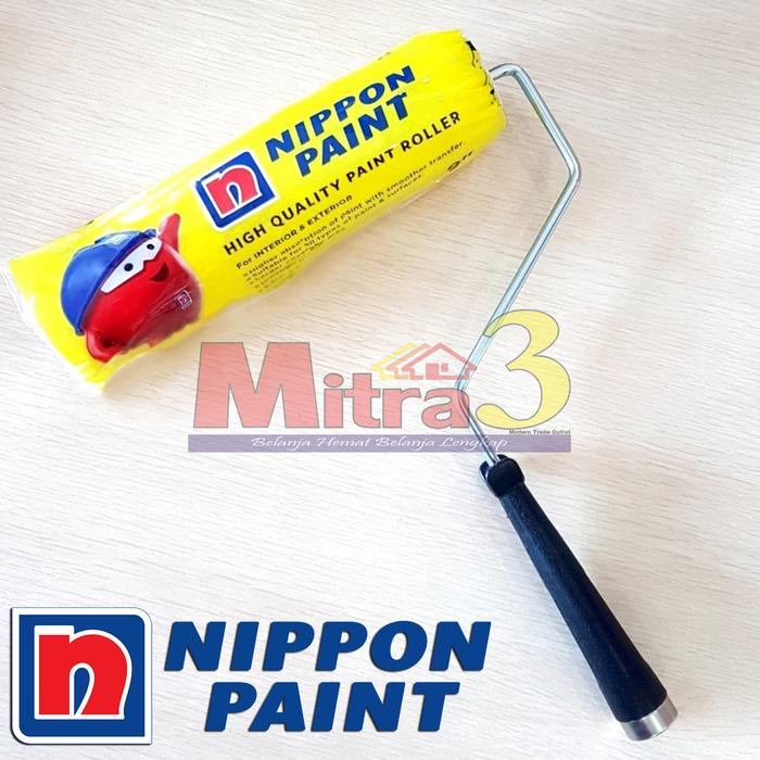Jual Kuas Rol NIPPON PAINT 9 inch / Paint Roller 9" Roll Cat Tembok ...
