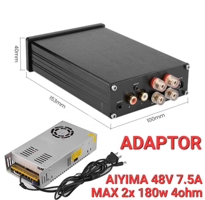 Jual AIYIMA A07 Amplifier 2x300w TPA3255 Class-D Digital Amplifier ...