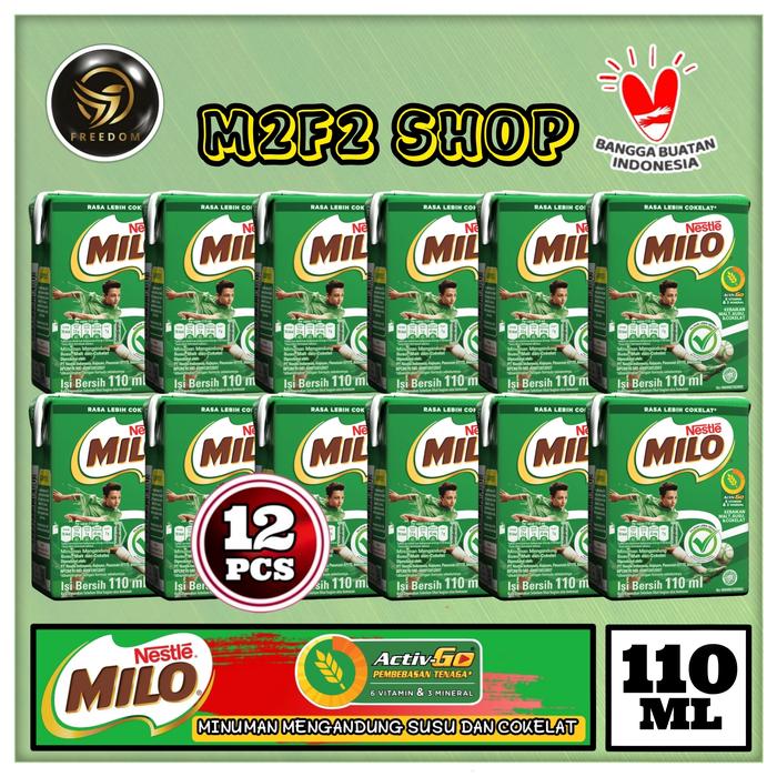 Jual Susu Milo Kotak Coklat ACTIVE GO UHT - 110 ml (Harga 12 Pcs) - Jakarta Pusat - M2F2 Shop ...