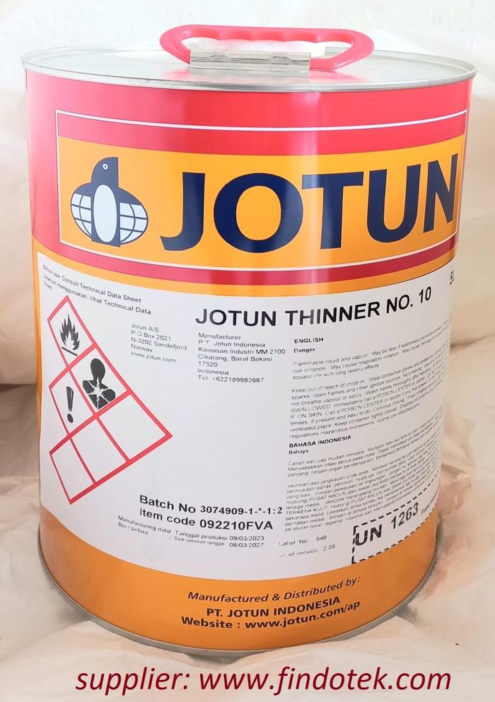 Jual Jotun Thinner No. 10, Jotun Thinner No. 17 @ 5L - Kab. Bekasi ...